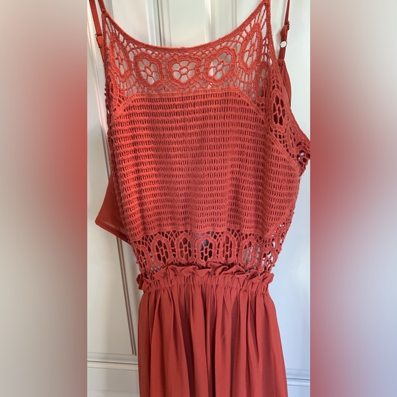 botique | Dresses | Botique Burnt Orange Dress | Poshmark